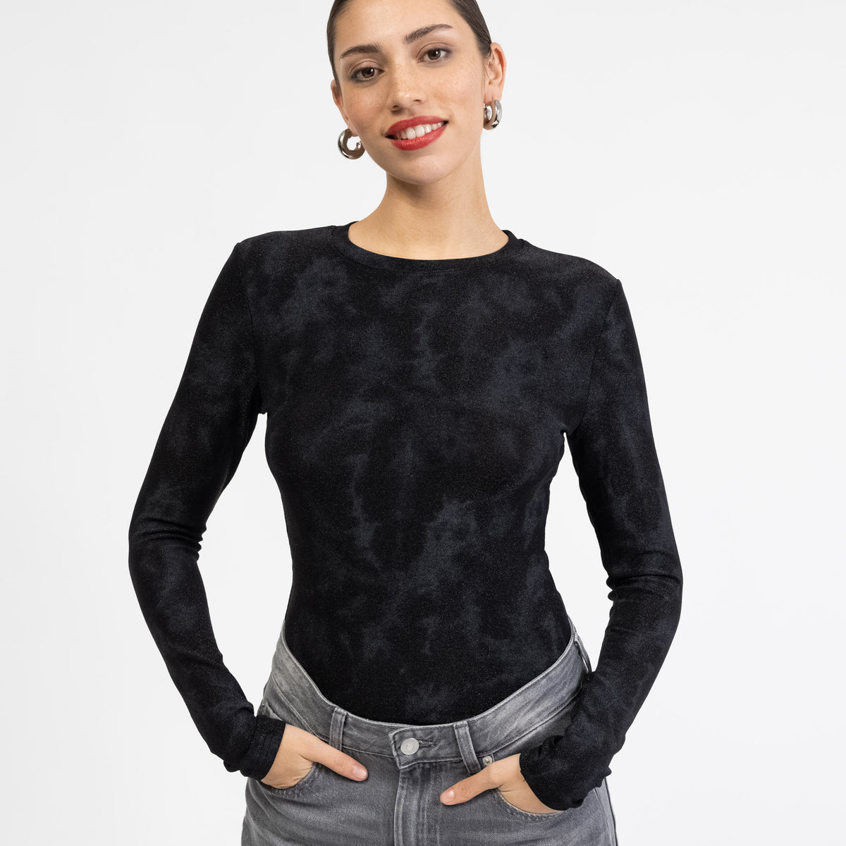 Gefleckter Glitzer Body – brokeundschoen.de