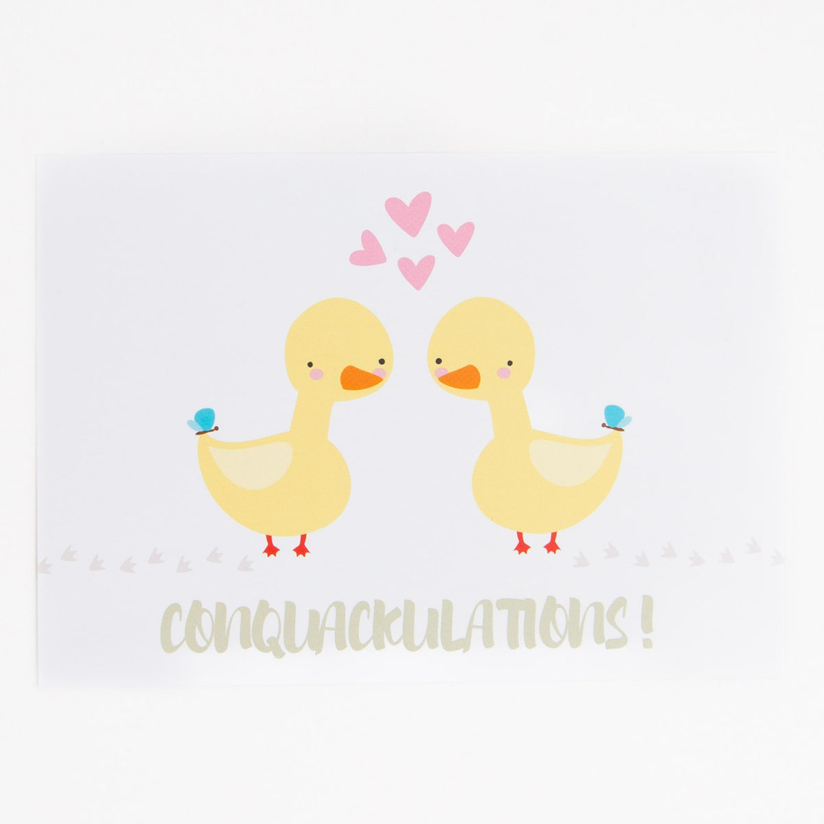 Postkarte "Conquackulations" | Broke+Schön – brokeundschoen.de